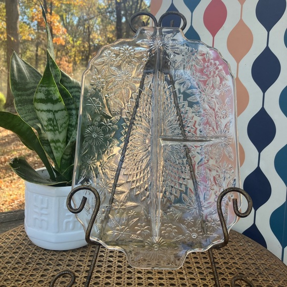 Indiana Glass | Dining | 93s Pineapple Floral Clear By Indiana Glass 3 ...